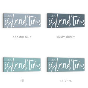On Island Time Sign, Hand-stretched Canvas Wrap - Etsy