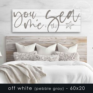 You, Me and the Sea Sign Canvas Print - Etsy