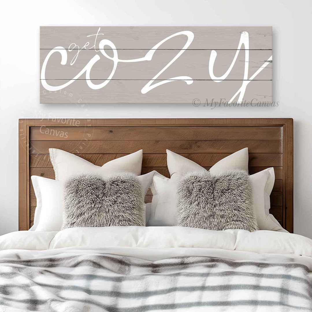 Get Cozy Sign, Canvas - Etsy