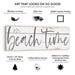 On Beach Time Sign, Rustic Canvas Wrap - Etsy