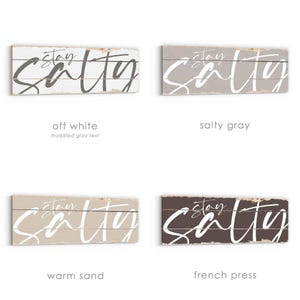 Stay Salty Sign, Rustic Canvas Wrap - Etsy