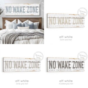 No Wake Zone Sign Rustic Canvas Print - Etsy