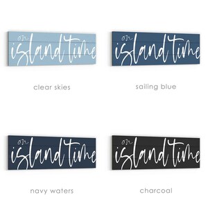 On Island Time Sign, Hand-stretched Canvas Wrap - Etsy