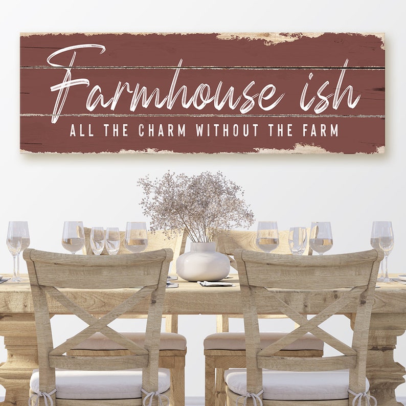Farmhouse Ish Sign All the Charm Without the Farm Sign - Etsy
