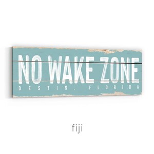 No Wake Zone Sign, Rustic Canvas Wrap - Etsy