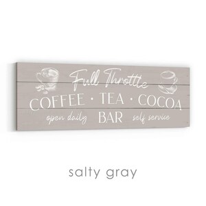 Coffee Tea Cocoa Bar Sign: Canvas Wrap - Etsy