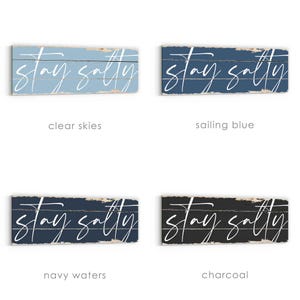 Stay Salty Sign V2, Rustic Canvas Wrap - Etsy