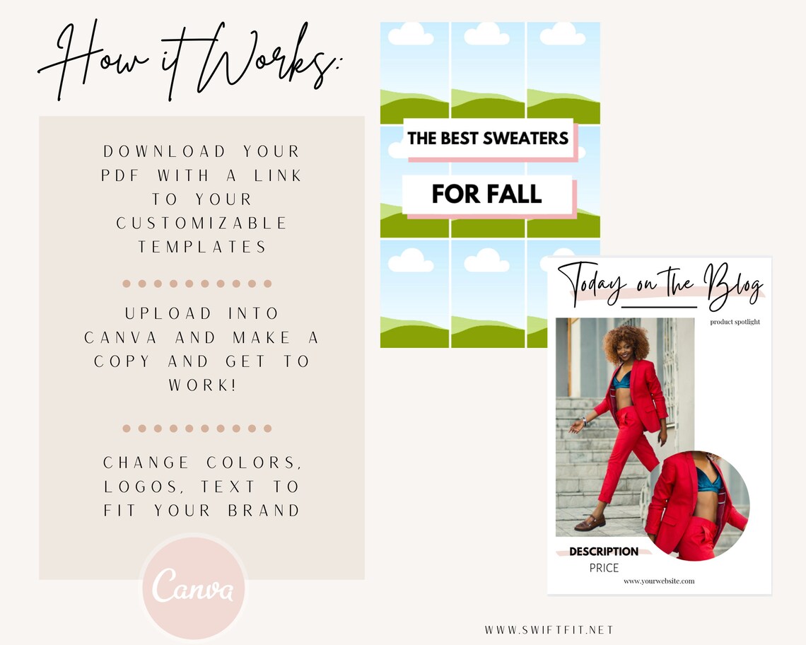 400 MASSIVE BUNDLE Canva Templates Instagram Story Feed Grid, Pinterest ...