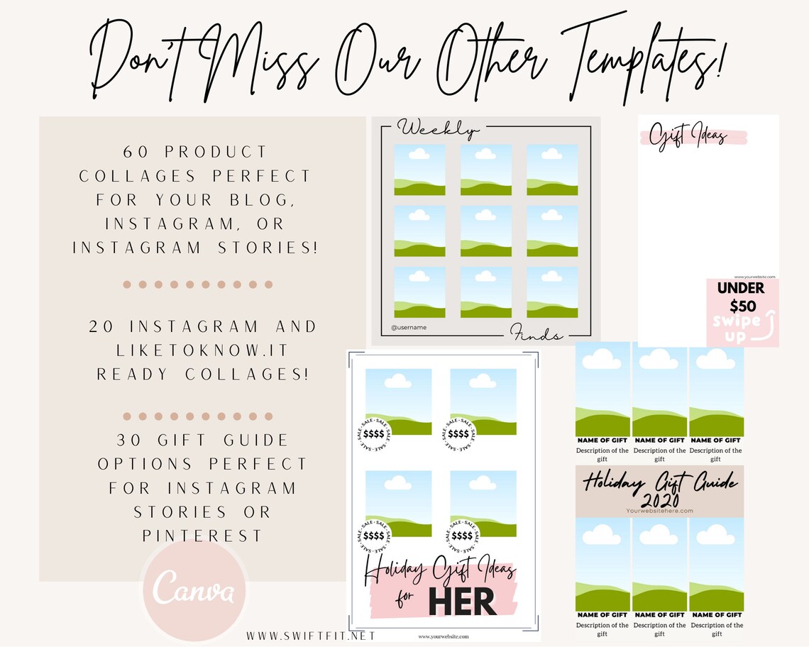 COMPLETE 120 Blogger Editable Canva Templates Instagram Story - Etsy