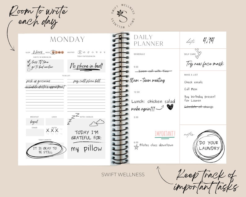 PRINTABLE 21 Day Habit Tracker Planner 100 Pages Customizable Goodnotes ...