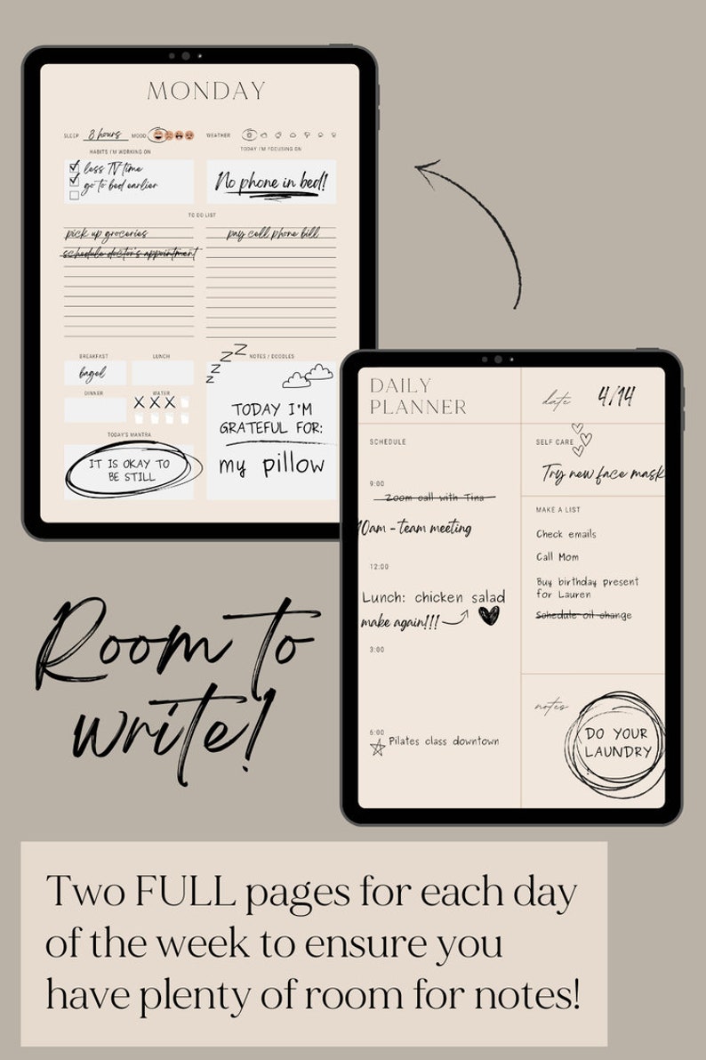 DIGITAL 21 Day Habit Tracker Planner 100 Pages Customizable Goodnotes ...