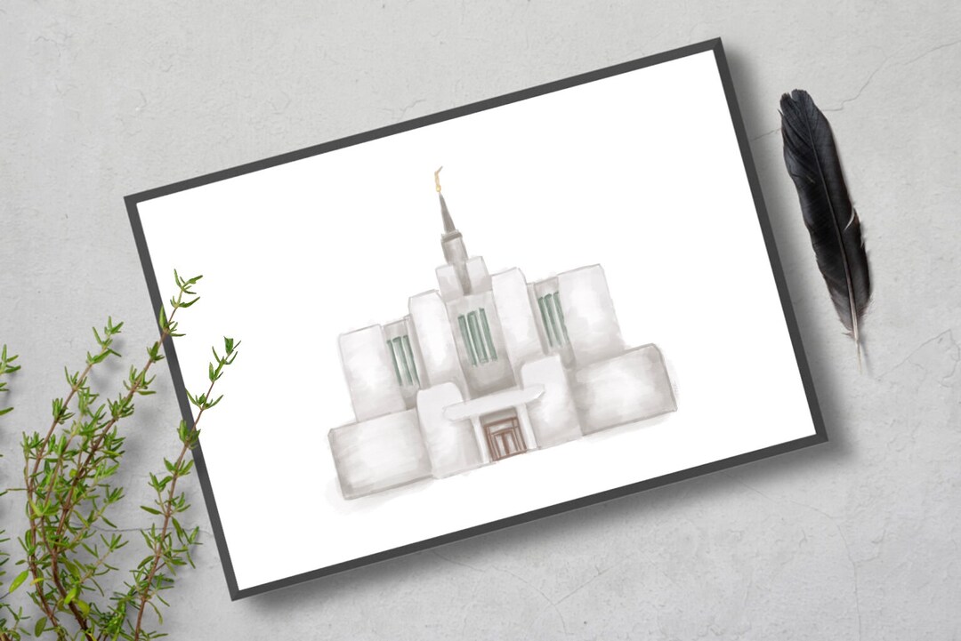 Calgary, Alberta LDS Temple Watercolour Digital Download - Etsy