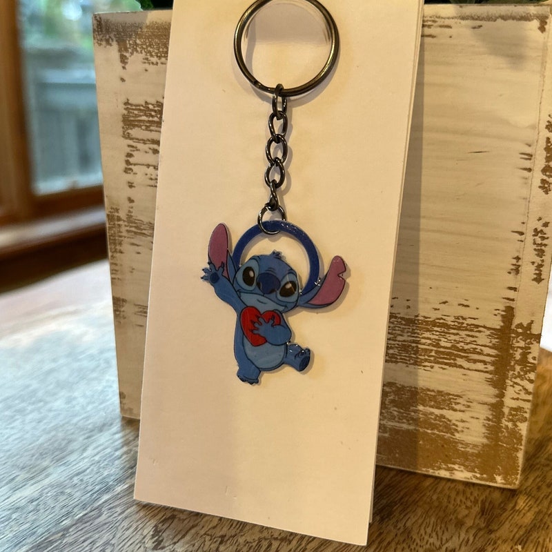 Lilo and Stitch Keychain - Etsy