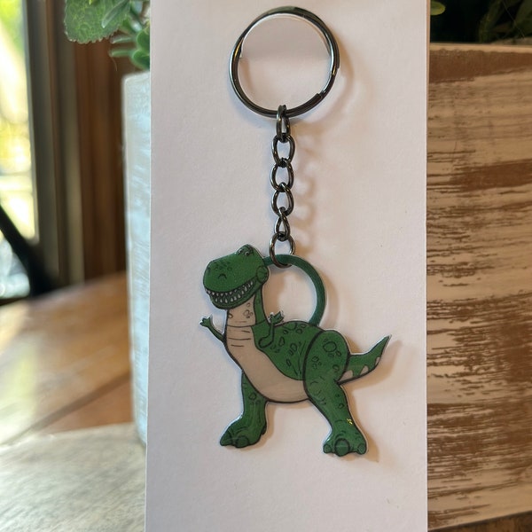 Toy Story Rex Keychain - Etsy
