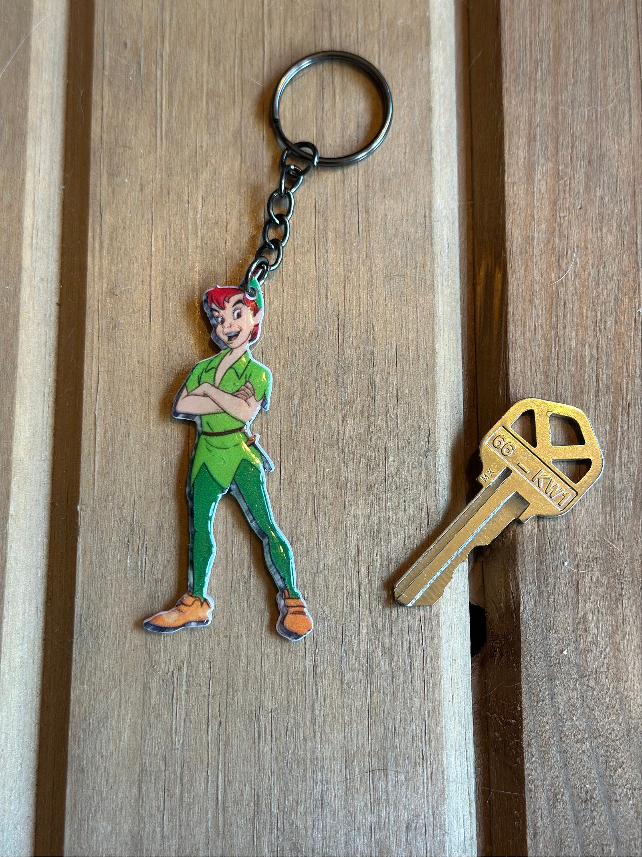 Peter Pan Keychain Pan Keychain Tinker Bell Neverland - Etsy