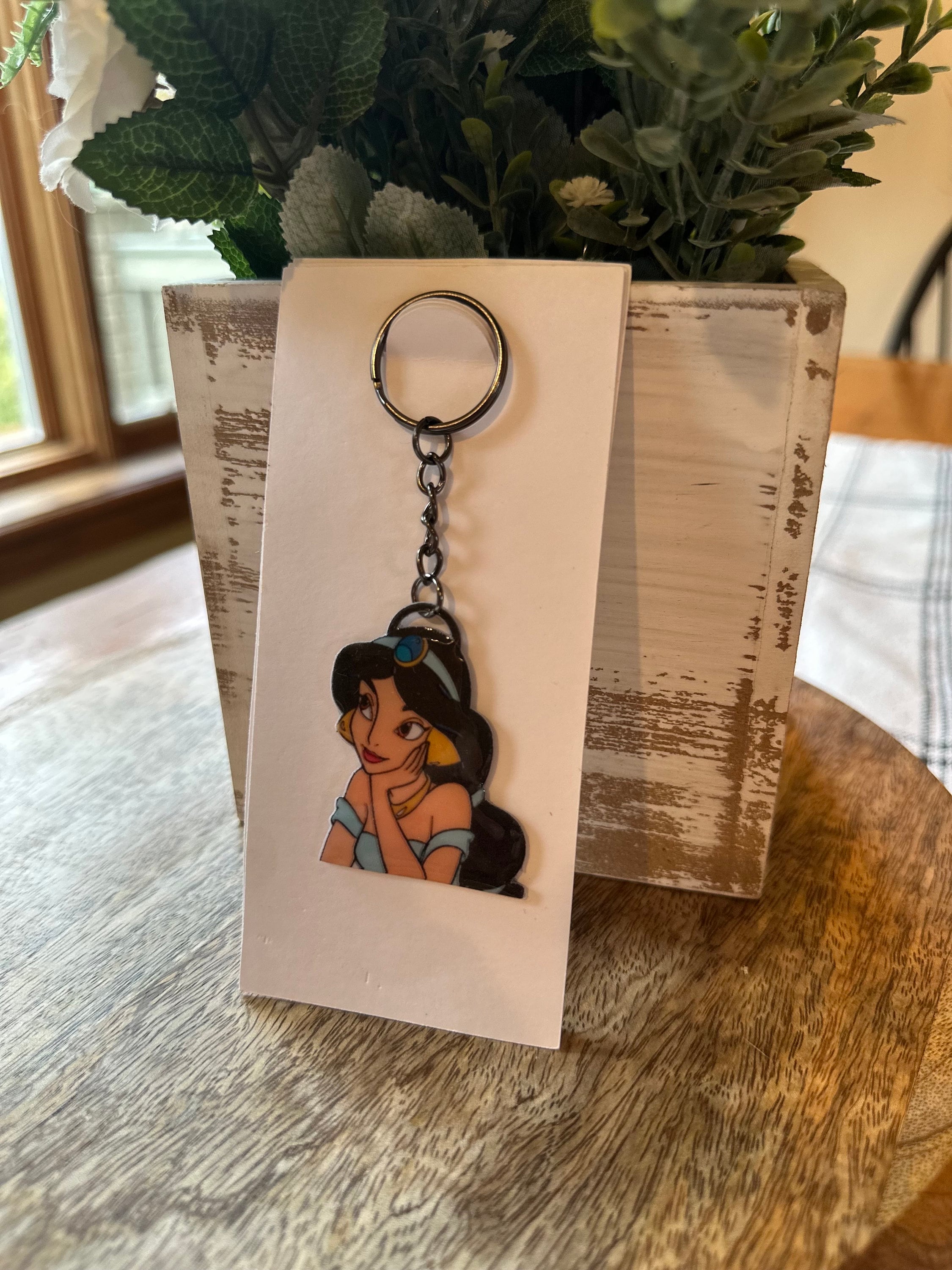 Princess Jasmine Aladdin Keychain - Etsy