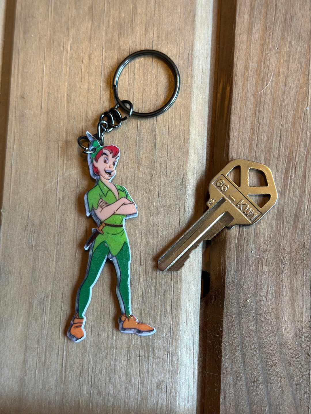 Peter Pan Keychain, Pan Keychain, Tinker Bell, Neverland, Peter Pan ...