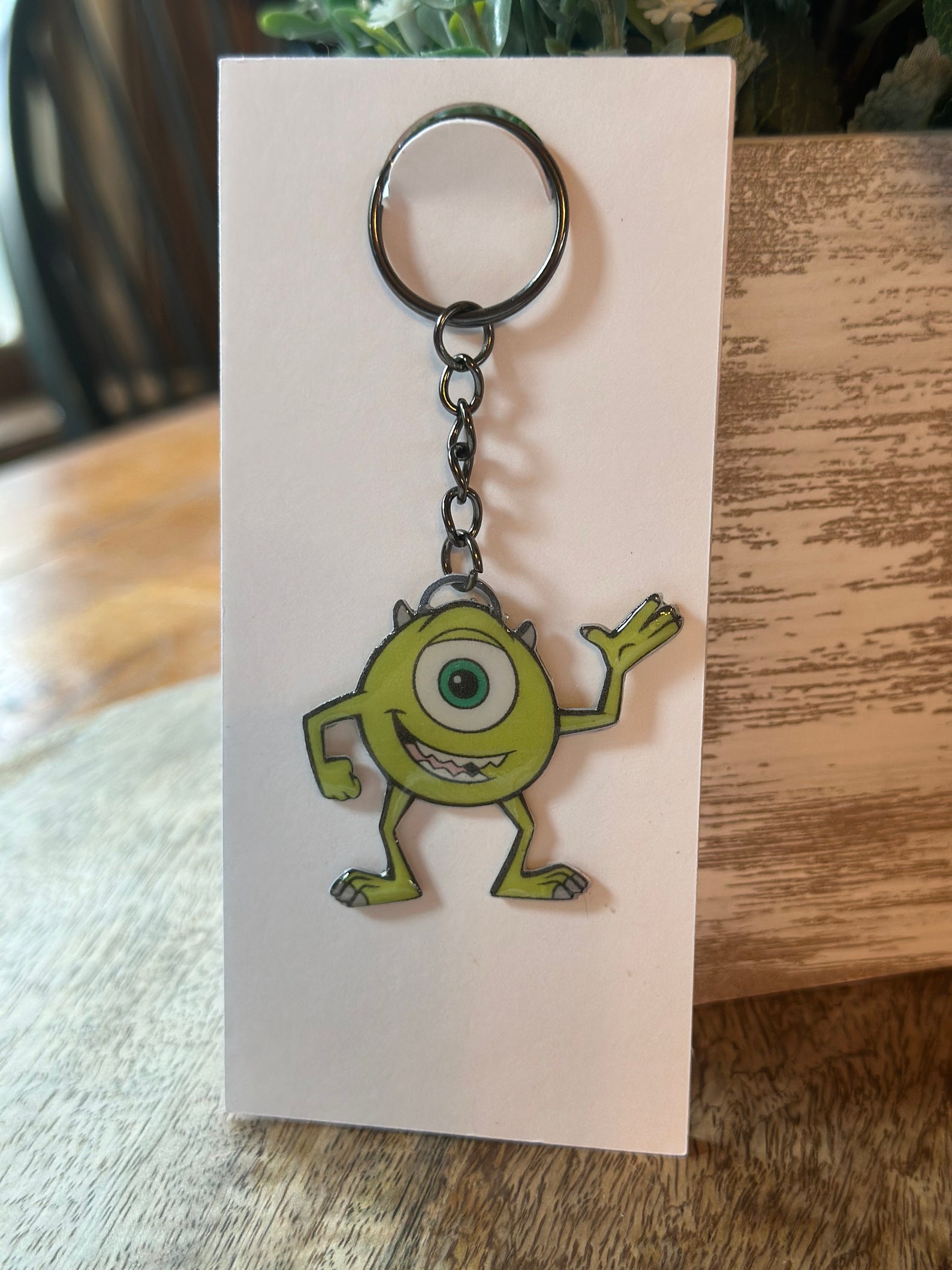 Monsters Inc Keychain Mike Wazowski Key Ring Disney Pixar - Etsy