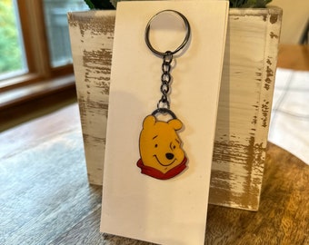 Winnie the Pooh, Disney Inspired Personalised Keyring. Handmade Novelty ...