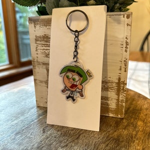 Fairly Odd Parents Cosmo Inspired Keychain - Etsy