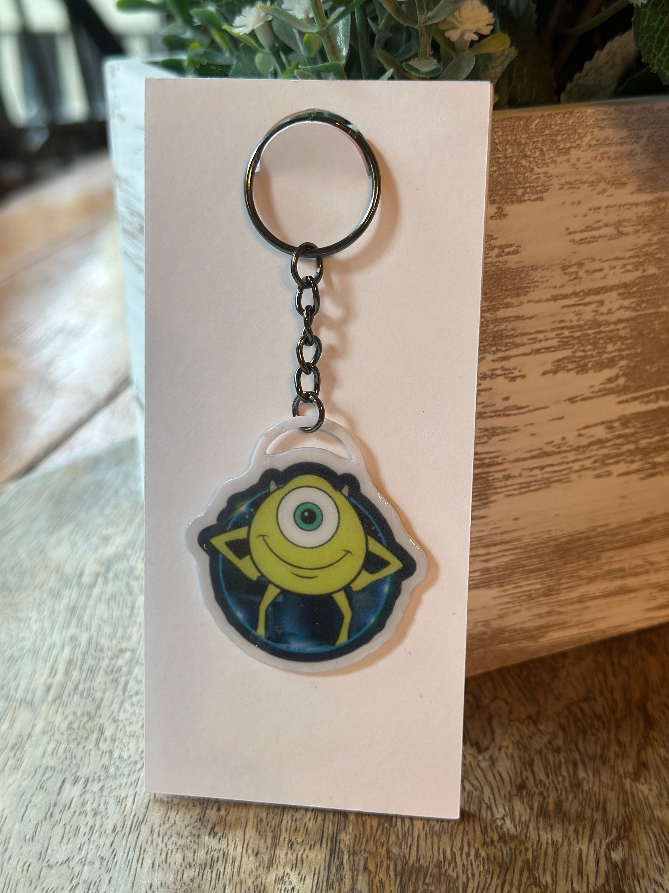Monsters Inc Keychain Mike Wazowski Key Ring Disney Pixar - Etsy