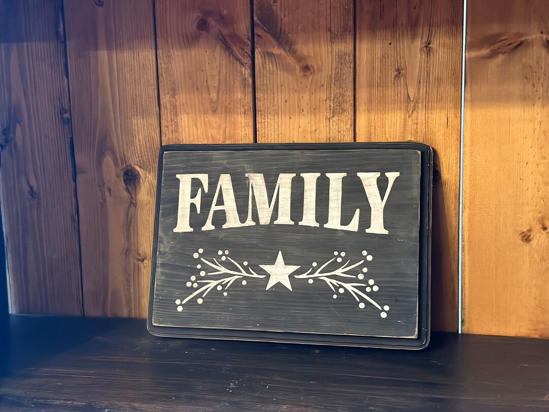 Primitive Family Sign, Country Sign, Country Decor, Farmhouse Sign ...