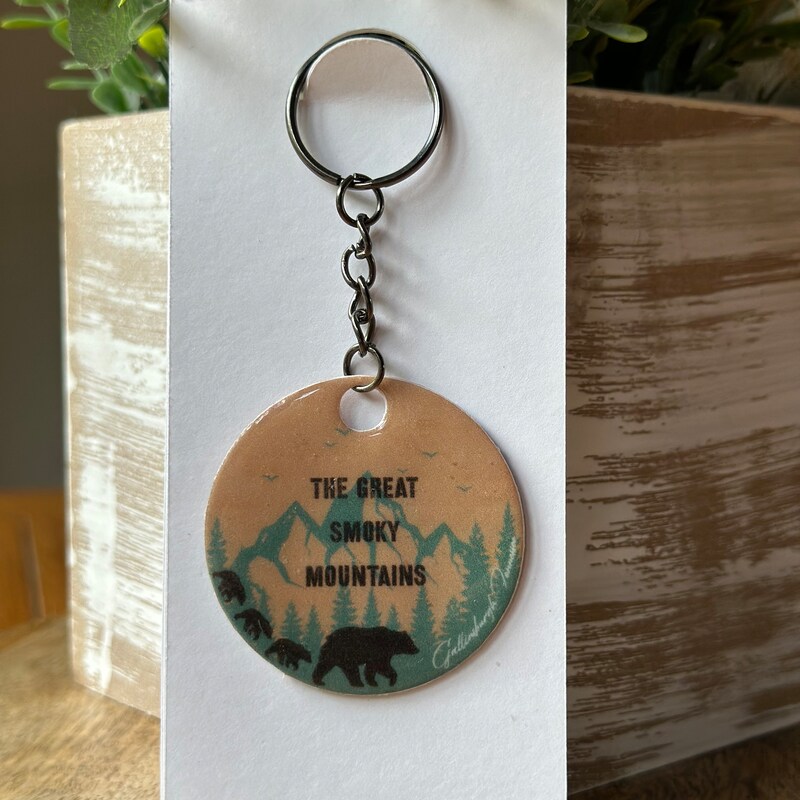 Mountain Keychain - Etsy