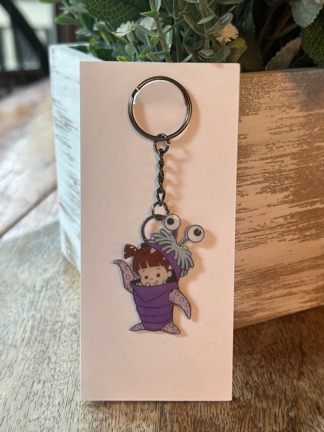 Disney Monsters Inc. Boo Keychain, Cute Keyring, Pixar Key Holder, Gift ...