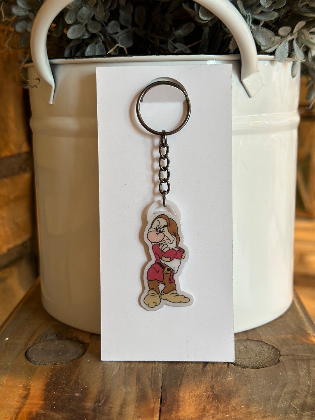Grumpy Seven Dwarfs Keychain - Etsy
