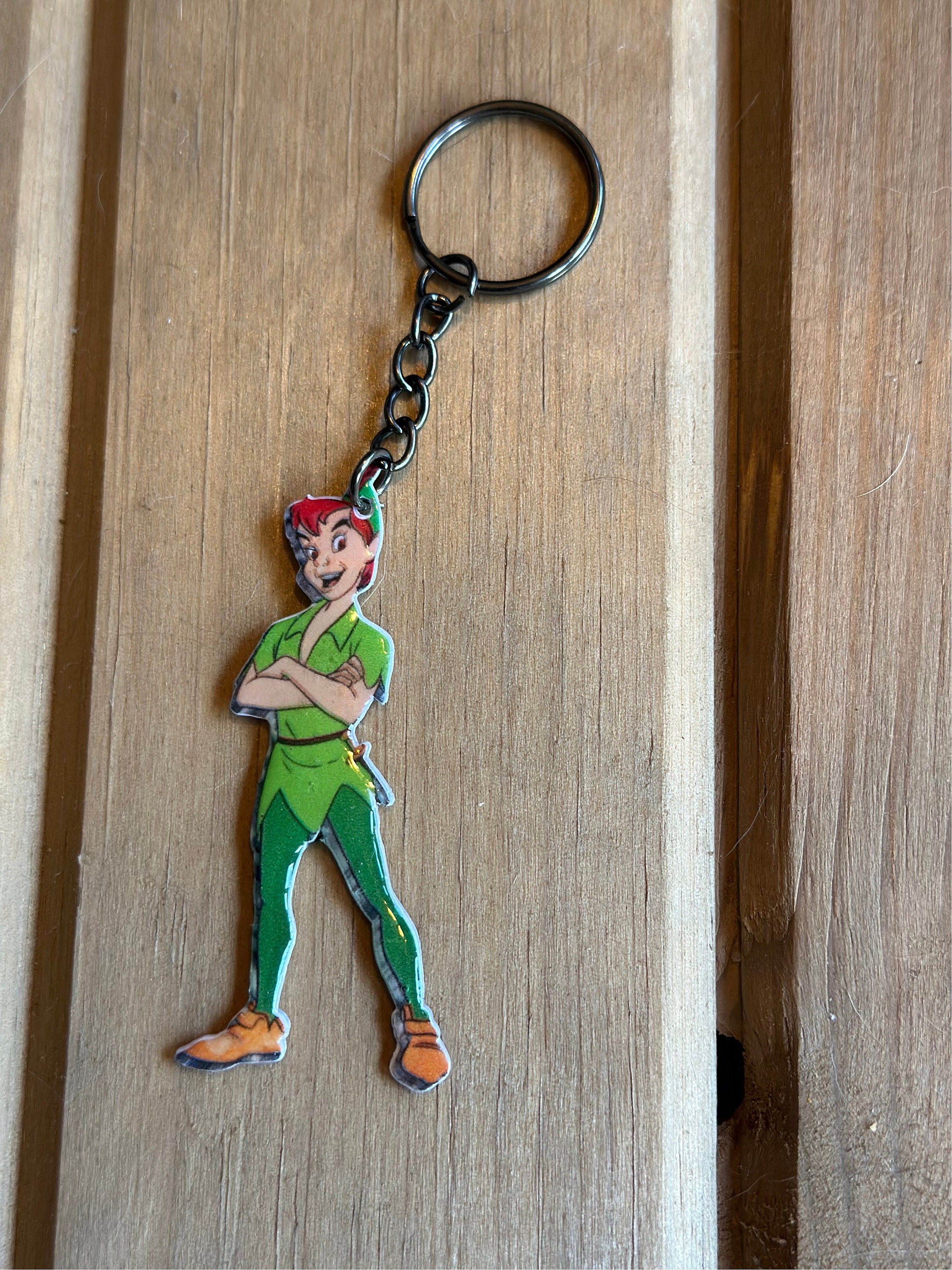 Peter Pan Keychain Pan Keychain Tinker Bell Neverland - Etsy