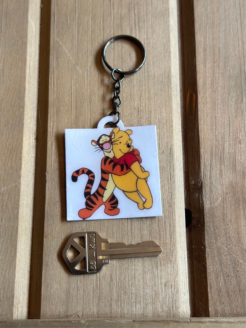 Tigger Keychain Winnie the Pooh Keychain Key Accessories - Etsy