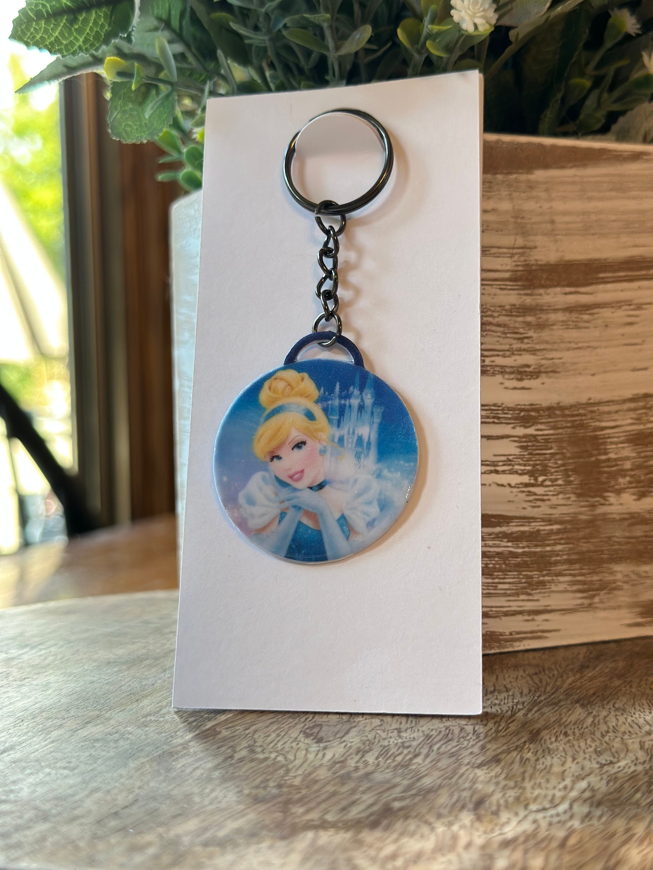 Cinderella Keychain Disney Inspired Keychain Princess - Etsy