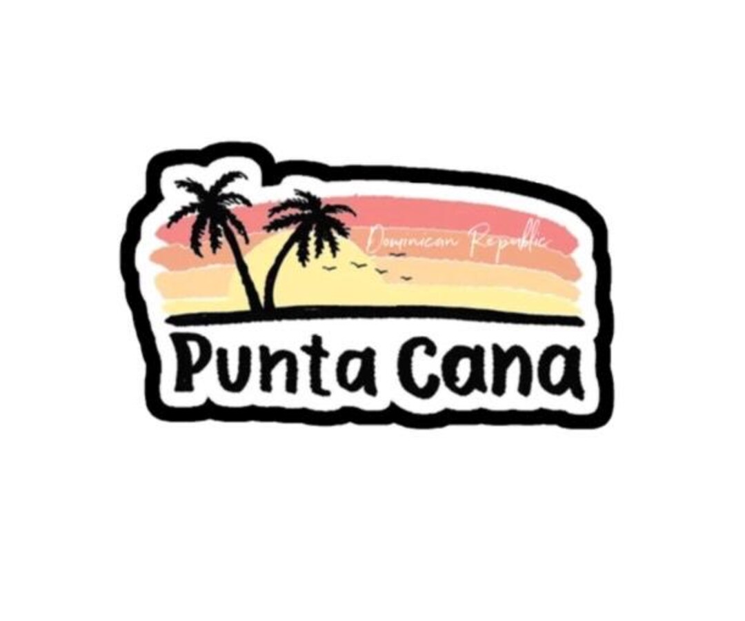 Punta Cana Sticker or Magnet | Caribbean Travel Souvenir | Tropical ...
