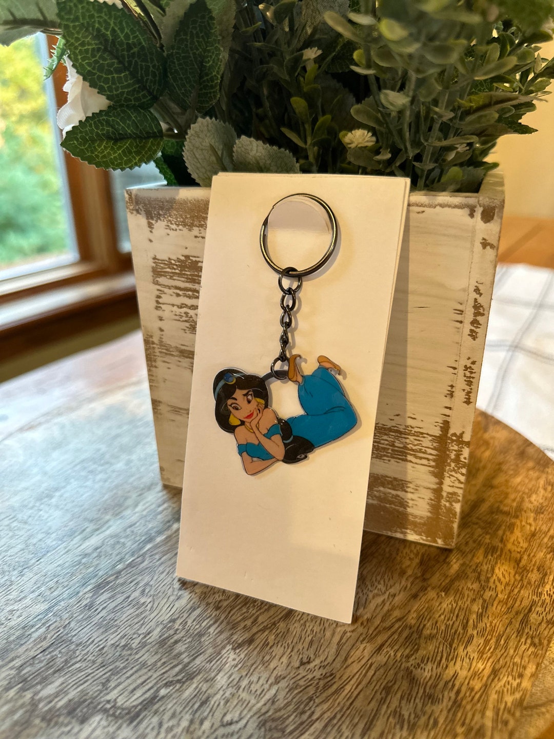 Princess Jasmine Aladdin Keychain - Etsy