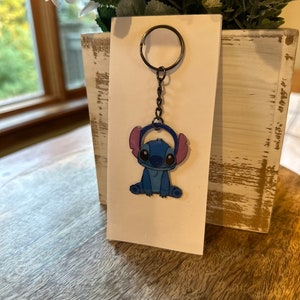 Stitch Inspired Keychain - Etsy