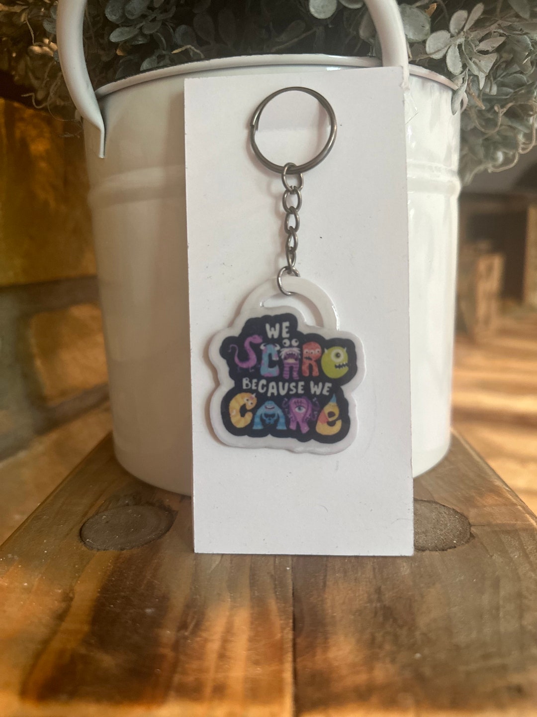 Disney Monsters Inc. Boo Keychain, Cute Keyring, Pixar Key Holder, Gift ...