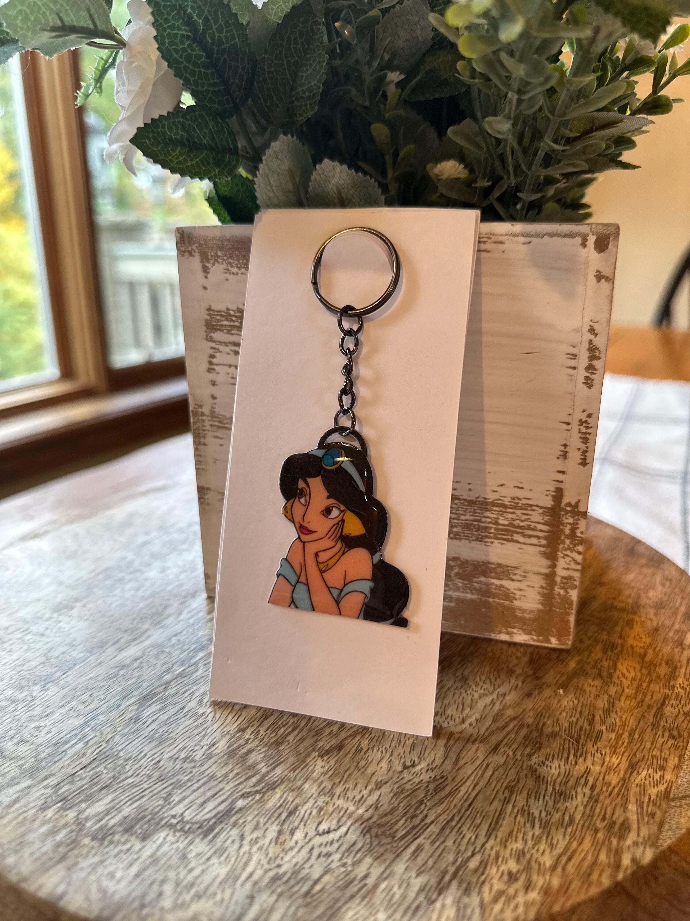 Princess Jasmine Aladdin Keychain - Etsy