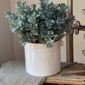 Farmhouse Floral Arrangement, Greenery, Simple Farmhouse Decor, White ...