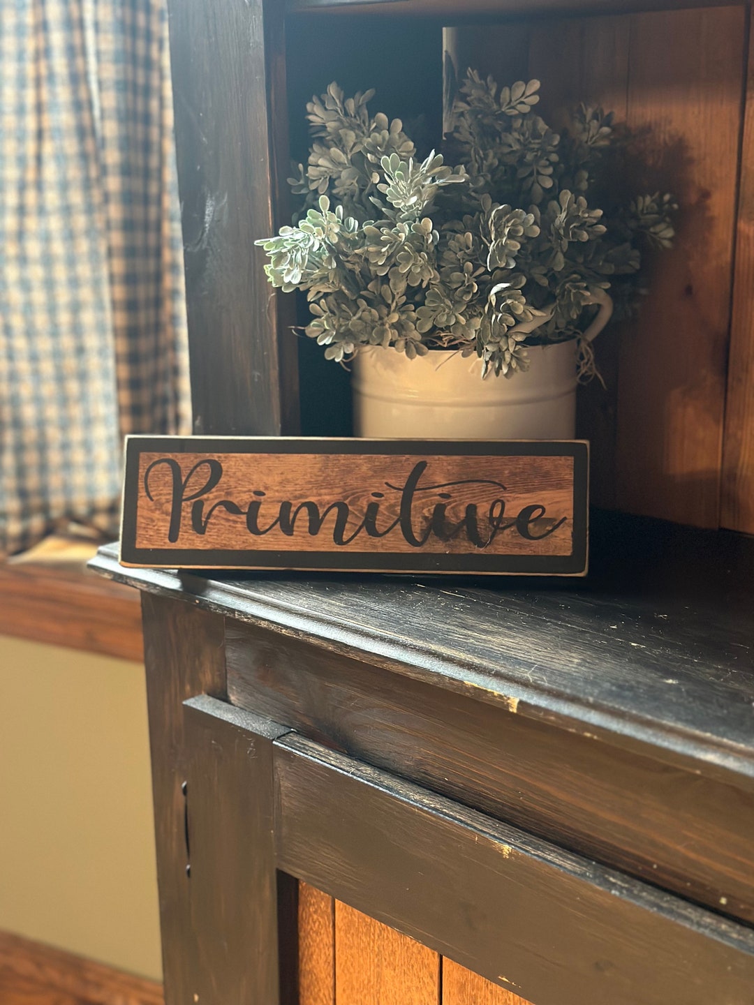 Primitive Sign, Stained Sign, Farmhouse Sign, Country Sign, Primitive ...