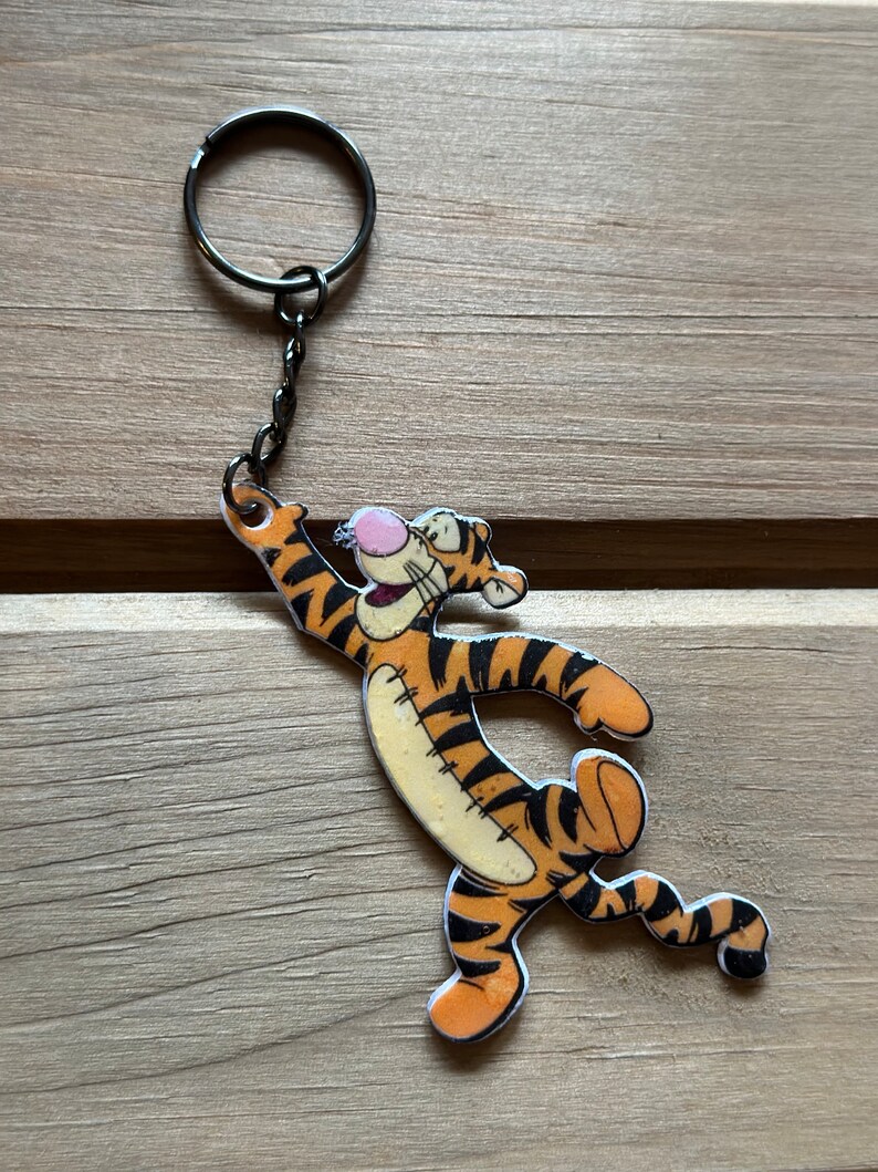 Tigger Keychain Winnie the Pooh Keychain Key Accessories - Etsy