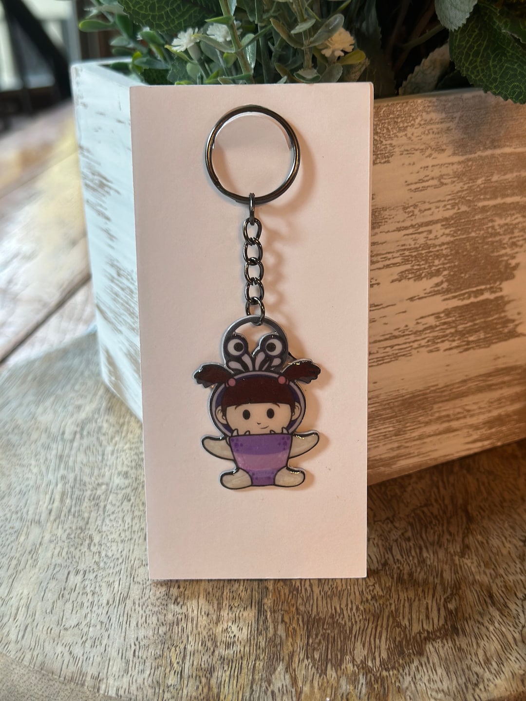 Disney Monsters Inc. Boo Keychain, Cute Keyring, Pixar Key Holder, Gift ...