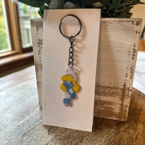 Smurfette Keychain - Etsy