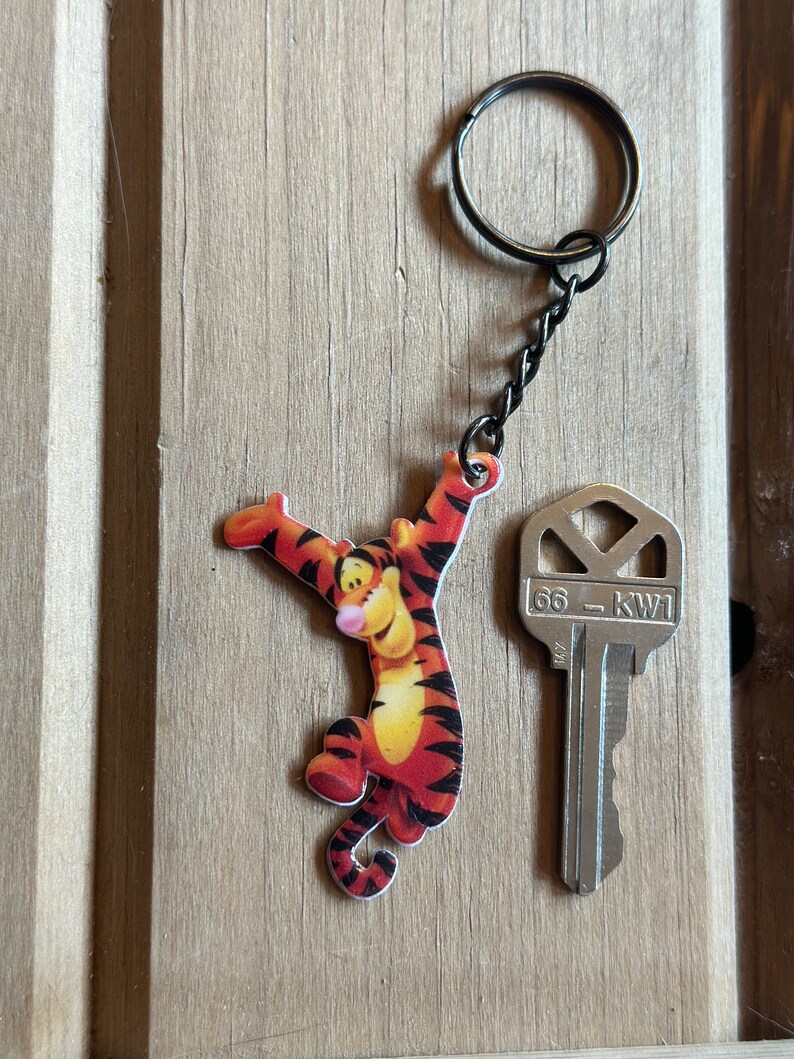 Tigger Keychain Winnie the Pooh Keychain Key Accessories - Etsy