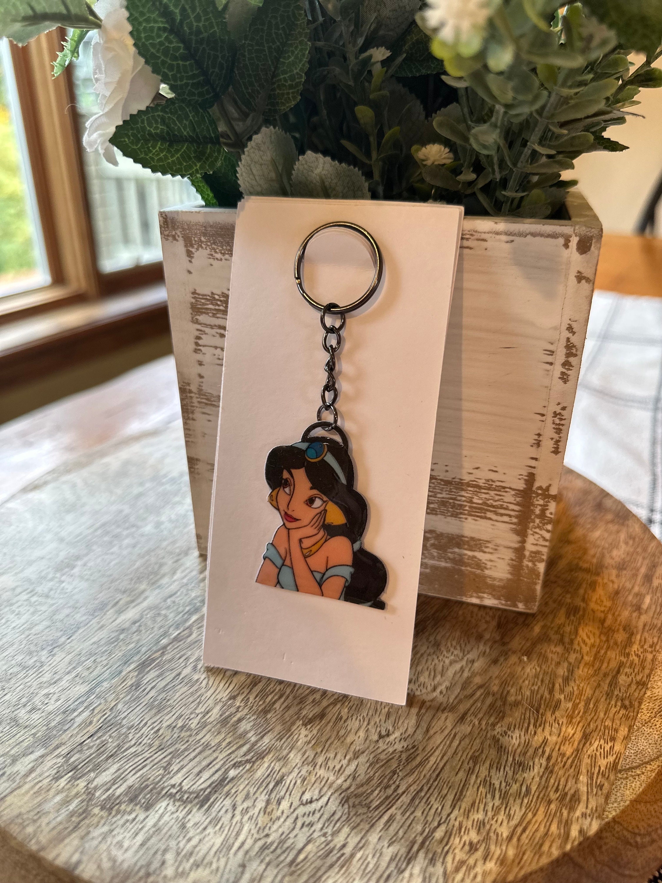 Princess Jasmine Aladdin Keychain - Etsy