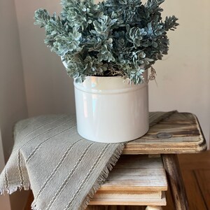 Farmhouse Floral Arrangement, Greenery, Simple Farmhouse Decor, White ...