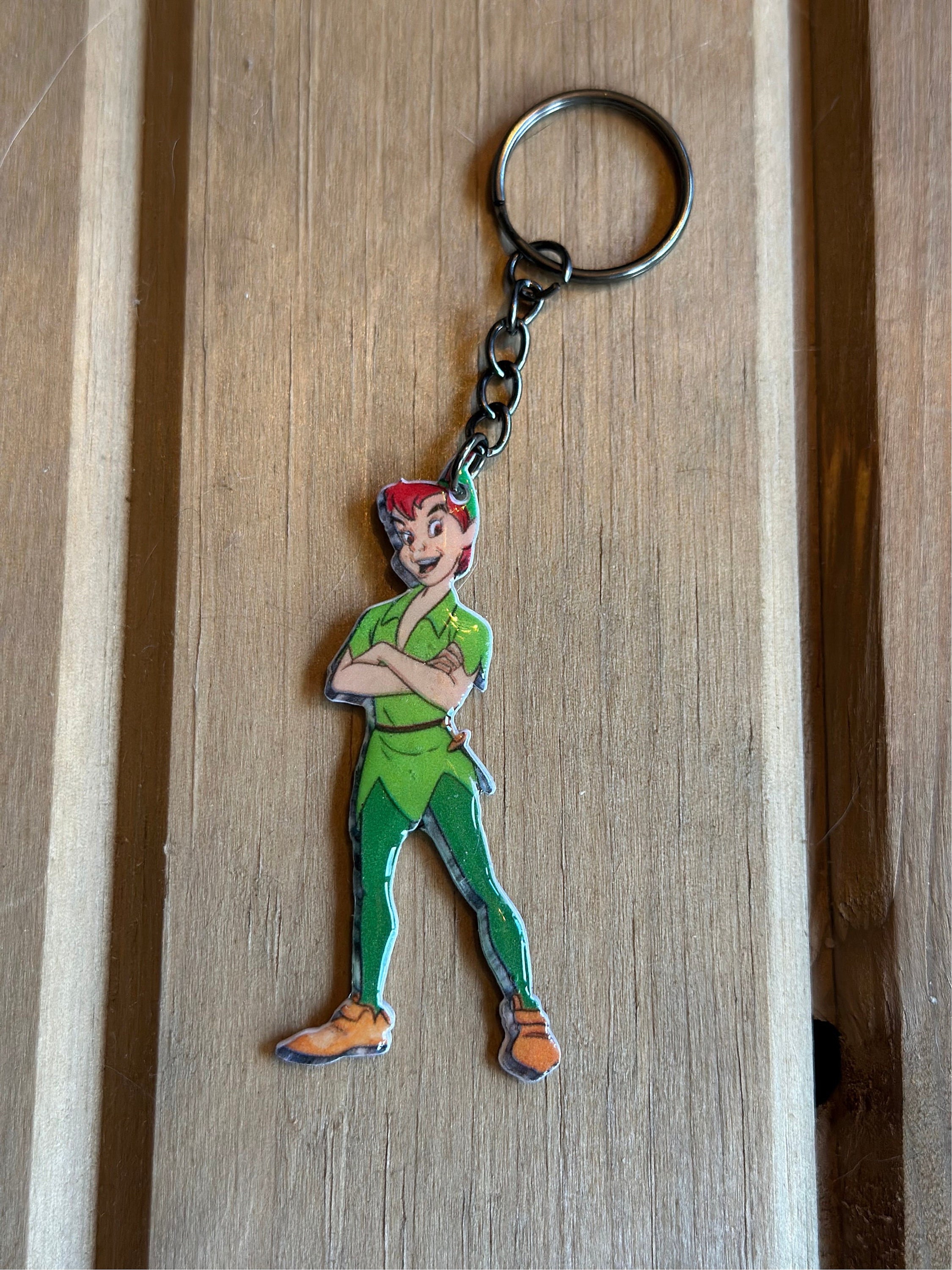 Peter Pan Keychain Pan Keychain Tinker Bell Neverland - Etsy