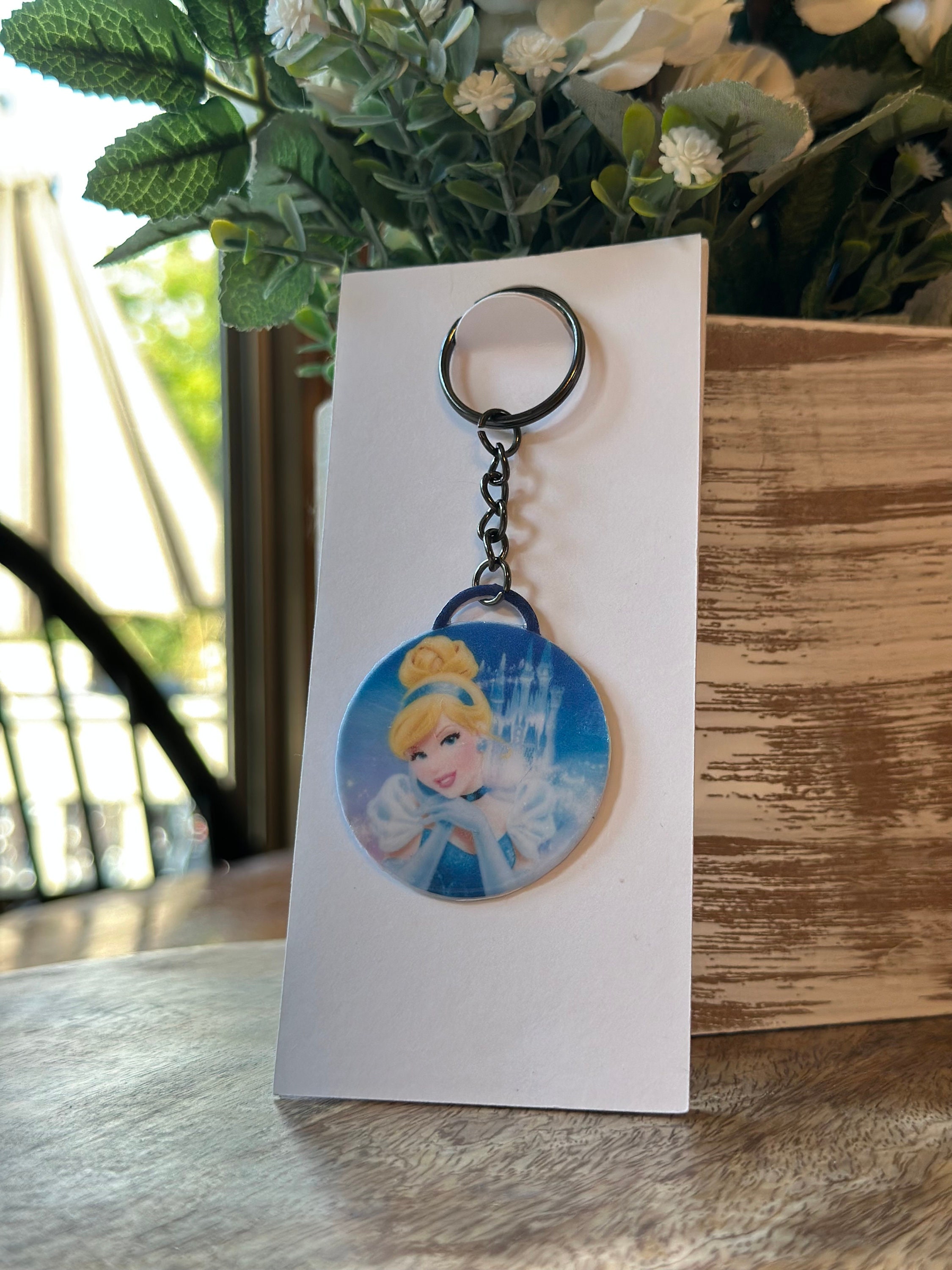 Cinderella Keychain Disney Inspired Keychain Princess - Etsy