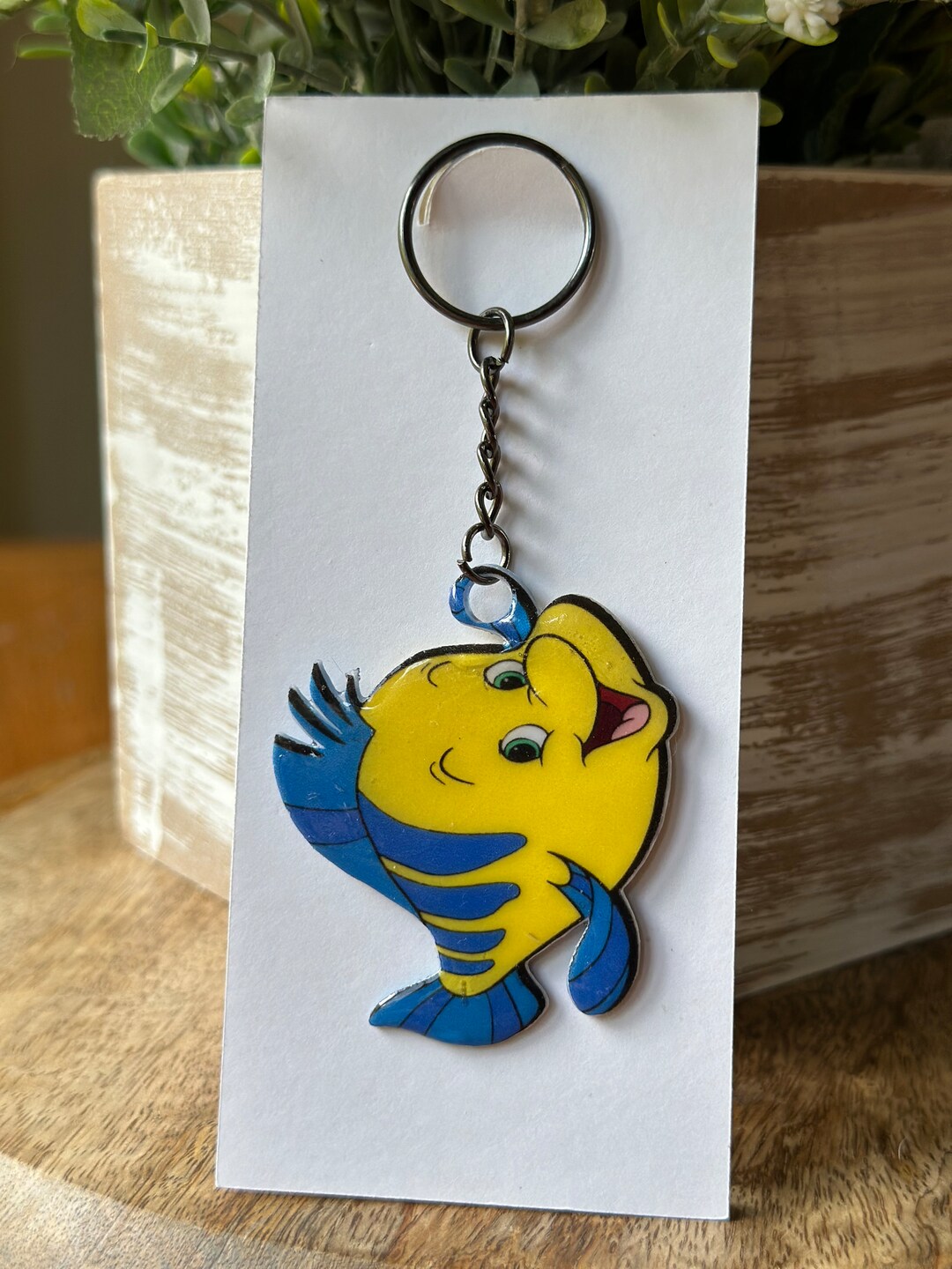 Flounder, Keychain, Under the Sea - Etsy