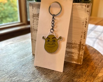 Shrek Mini Amigurumi Crochet Keychain - Etsy