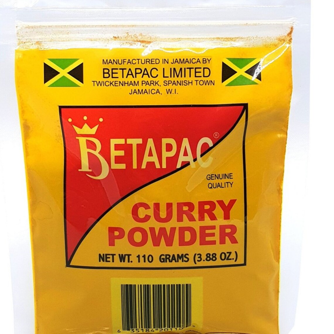 Jamaican Curry Powder Seasoning BetaPac 3.88oz 110 Grams Bag | Etsy